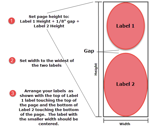 Can I Print Two Different Or The Same Sized Labels front And Back 